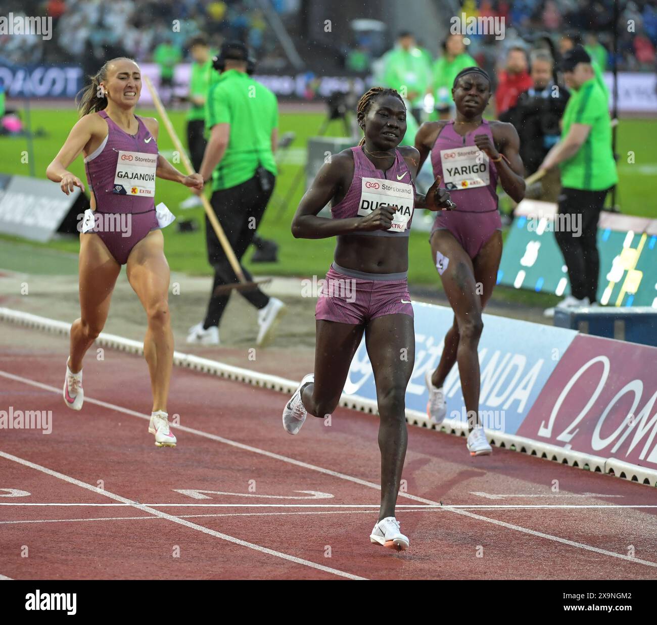 Tsige Duguma of Ethiopia competing in the women’s 800m at the Wanda ...
