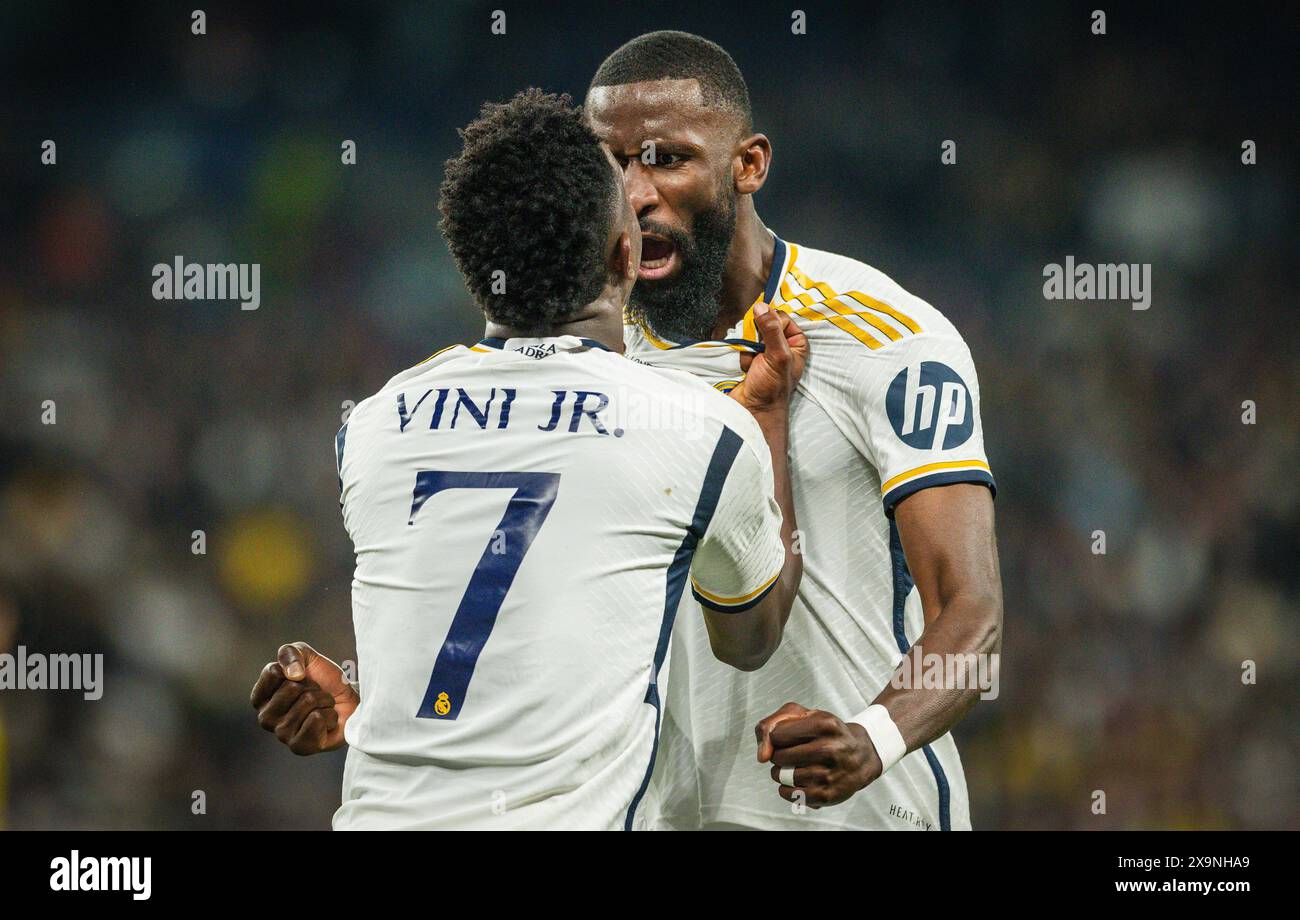London, England. 01st Jun 2024. Goal celebration Vinícius Junior (Real ...