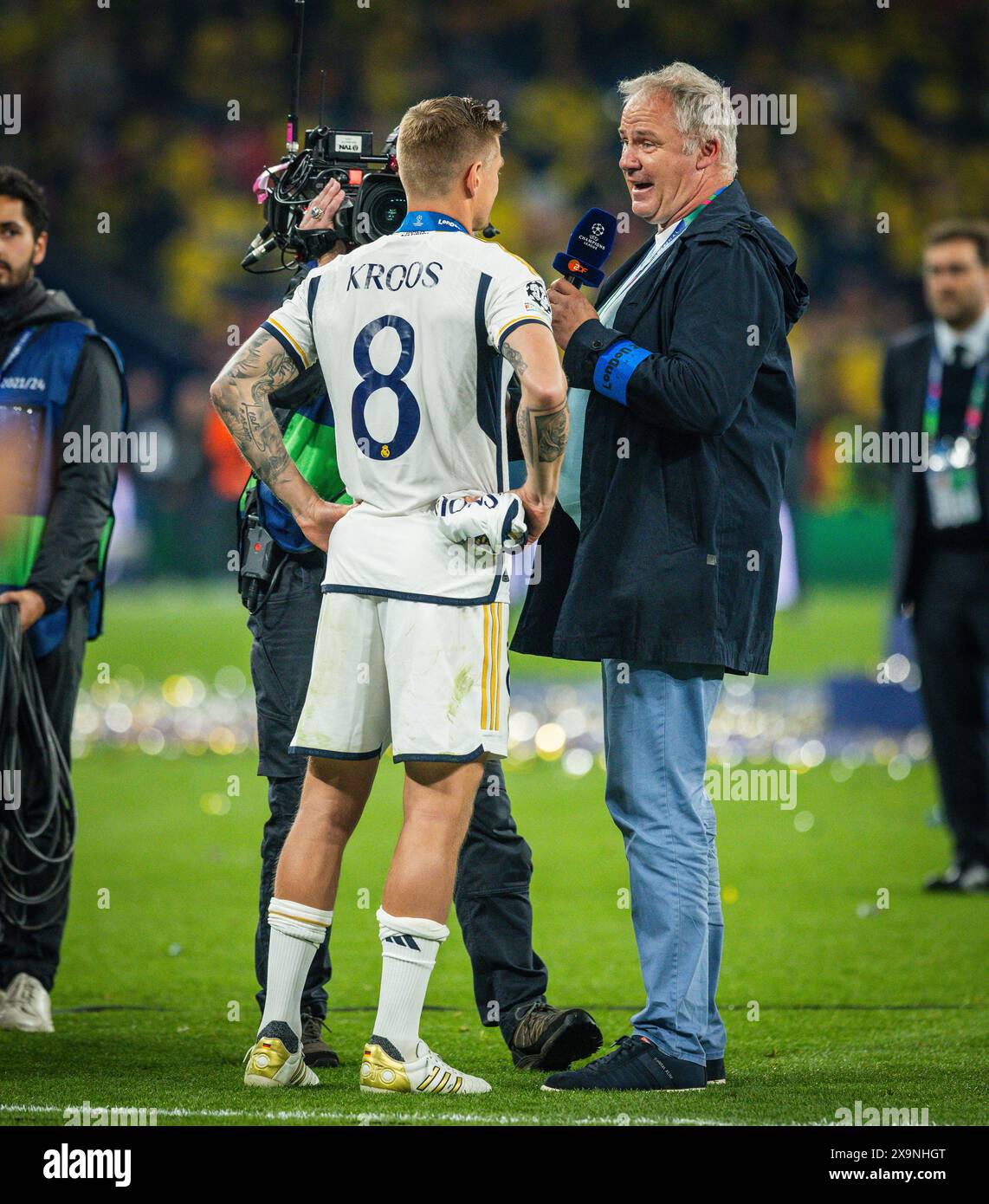 London, England. 01st Jun 2024. Toni Kroos (Real) im Interview mit ZDF ...