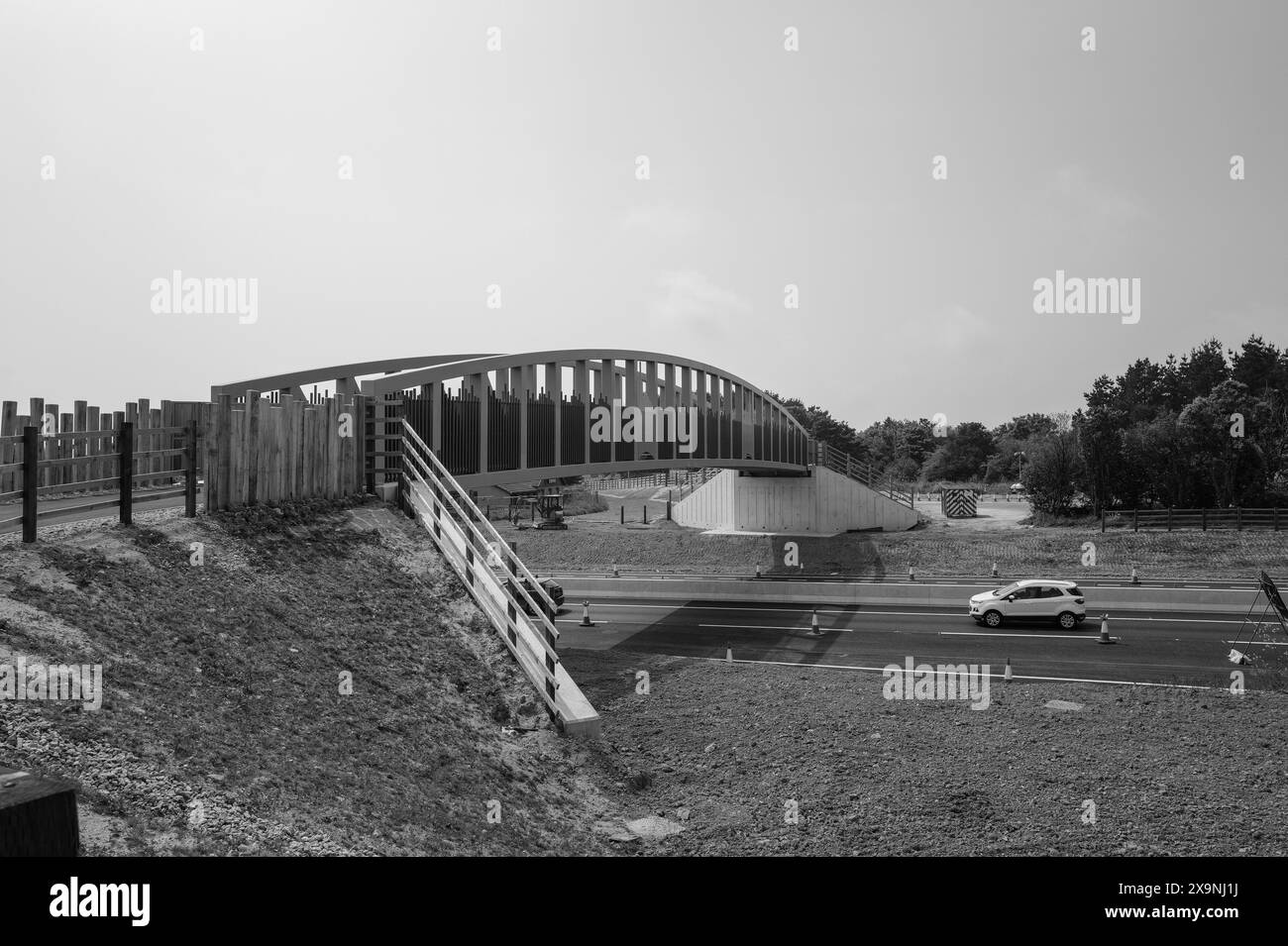 CHIVERTON ROUNDABOUT REPLACEMENT FLYOVER BRIDGE A30 BYPASS Stock Photo ...