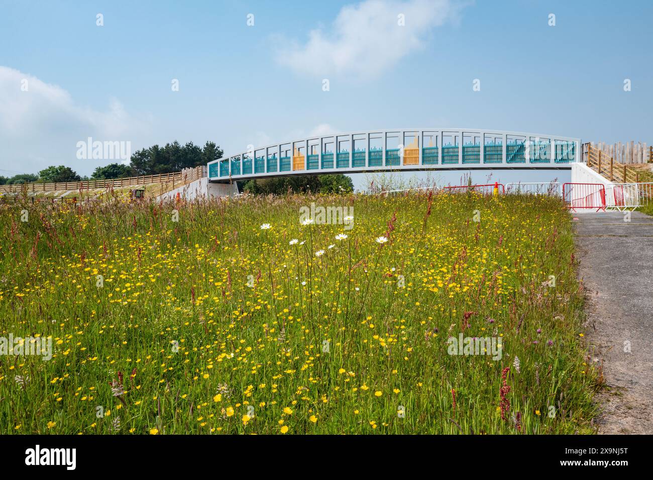 CHIVERTON ROUNDABOUT REPLACEMENT FLYOVER BRIDGE A30 BYPASS Stock Photo ...