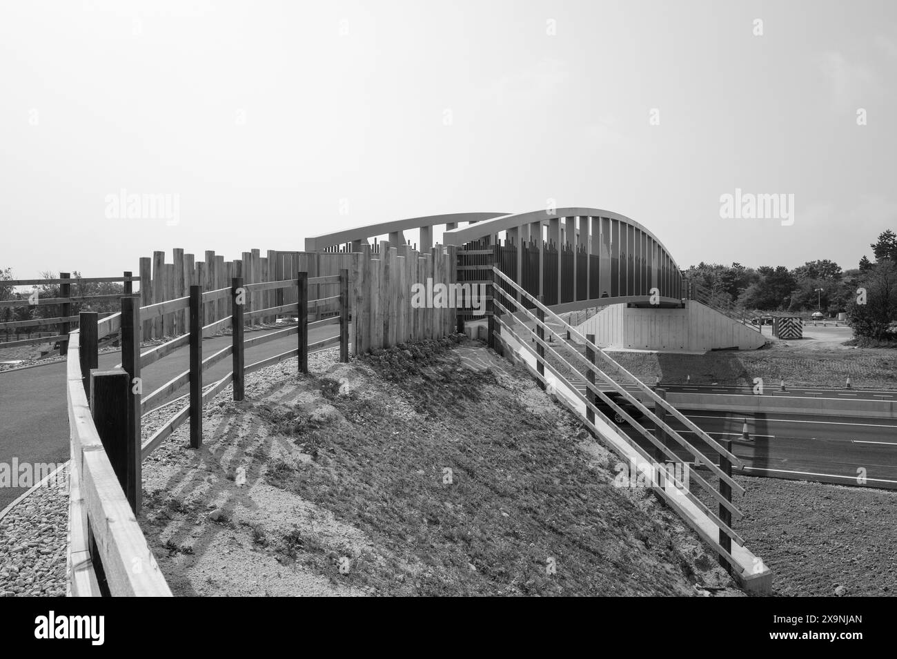 CHIVERTON ROUNDABOUT REPLACEMENT FLYOVER BRIDGE A30 BYPASS Stock Photo ...