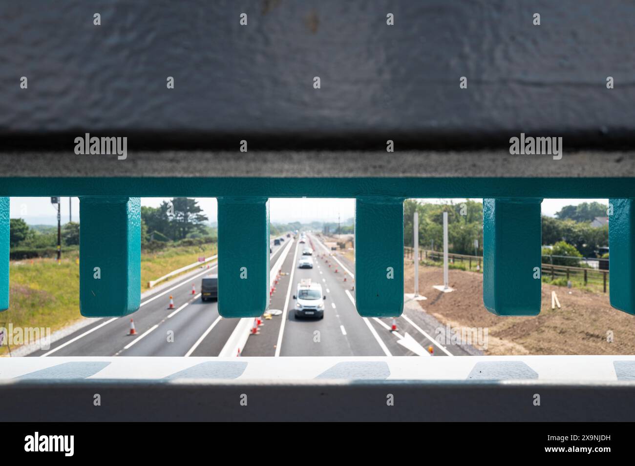 CHIVERTON ROUNDABOUT REPLACEMENT FLYOVER BRIDGE A30 BYPASS Stock Photo ...