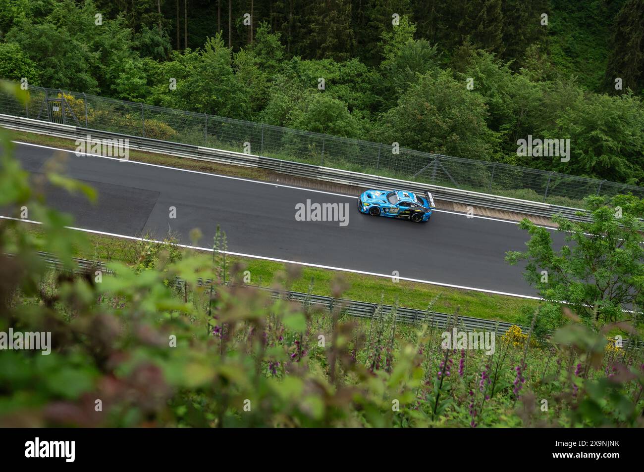 01 June 2024, Rhineland-Palatinate, Nürburg: The Mercedes-AMG GT3 from ...