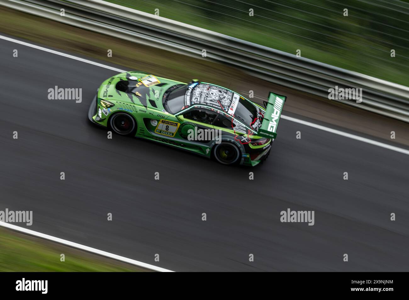 01 June 2024, Rhineland-Palatinate, Nürburg: The Mercedes-AMG GT3 from ...
