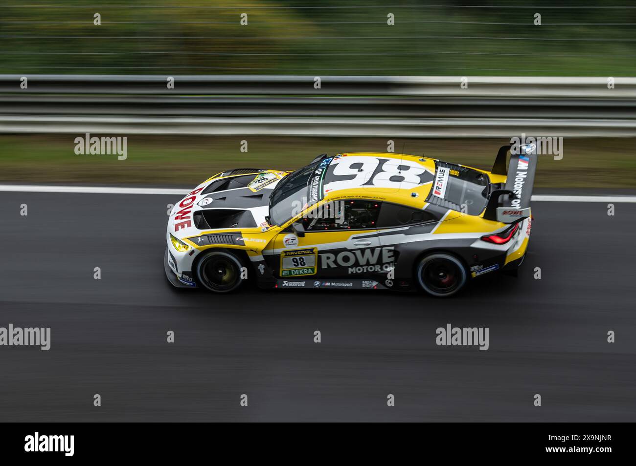 01 June 2024, Rhineland-Palatinate, Nürburg: The BMW M4 GT3 from the ...