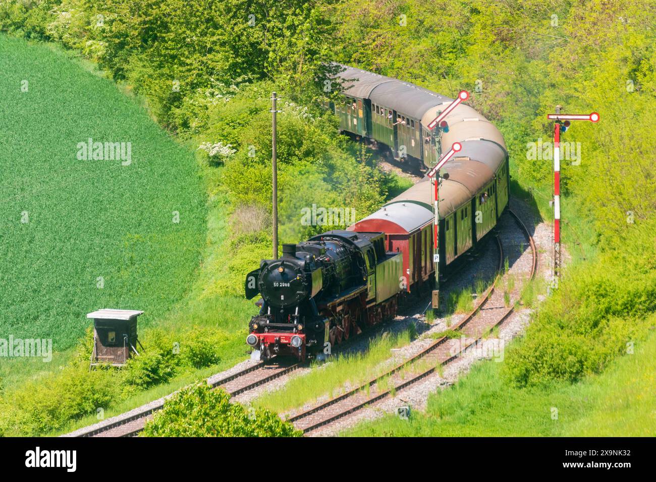 steam locomotive train of Wutachtalbahn Wutach Valley Railway ...