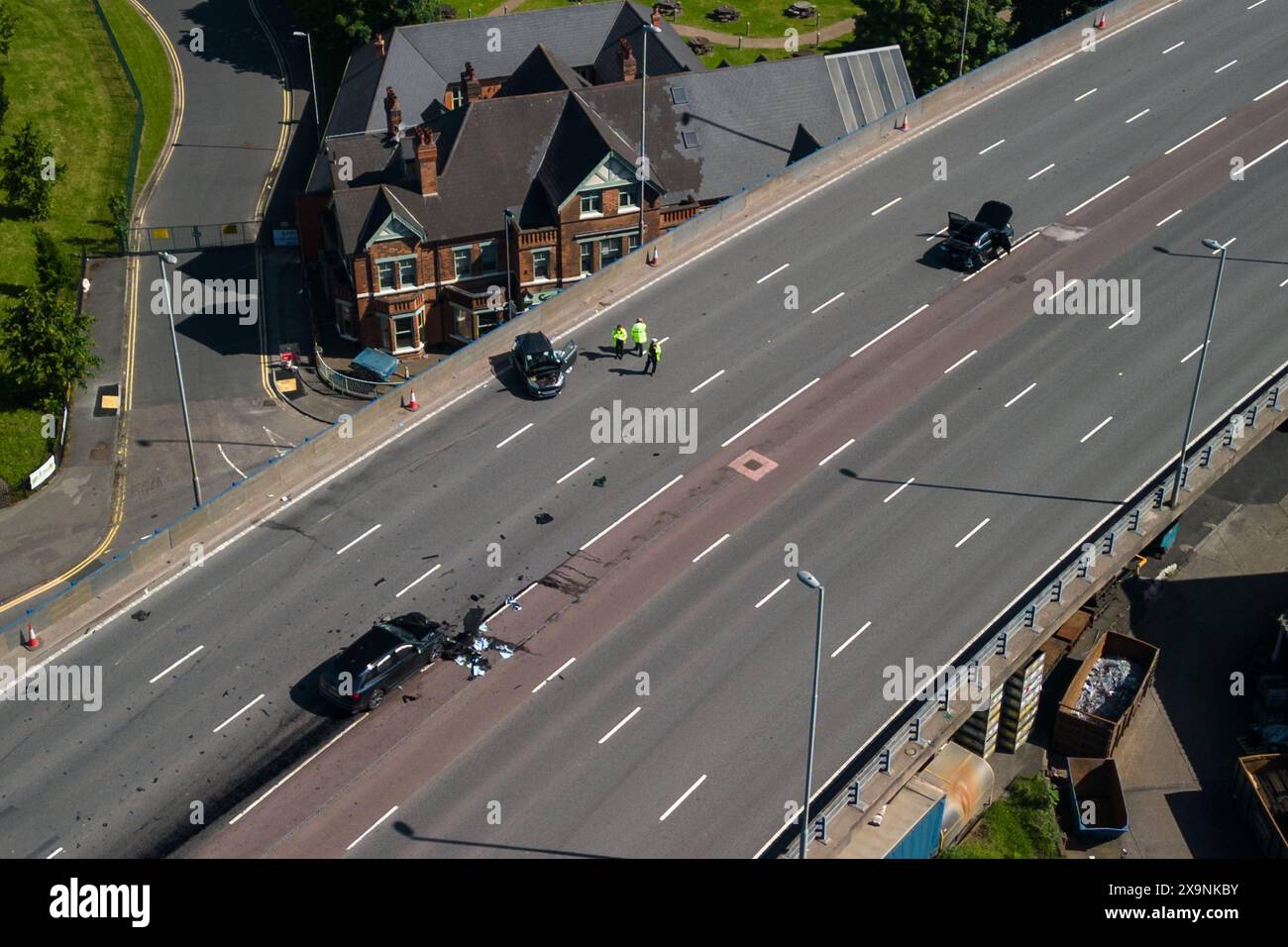 Birmingham, UK. 02nd June, 2024. A38M Aston Expressway, Birmingham ...