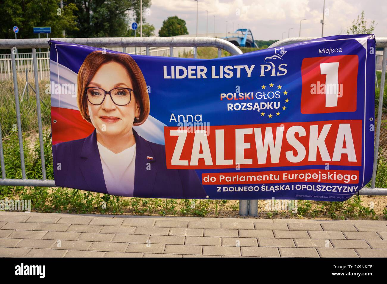 Election poster of a candidate for the European Parliament. Anna ...