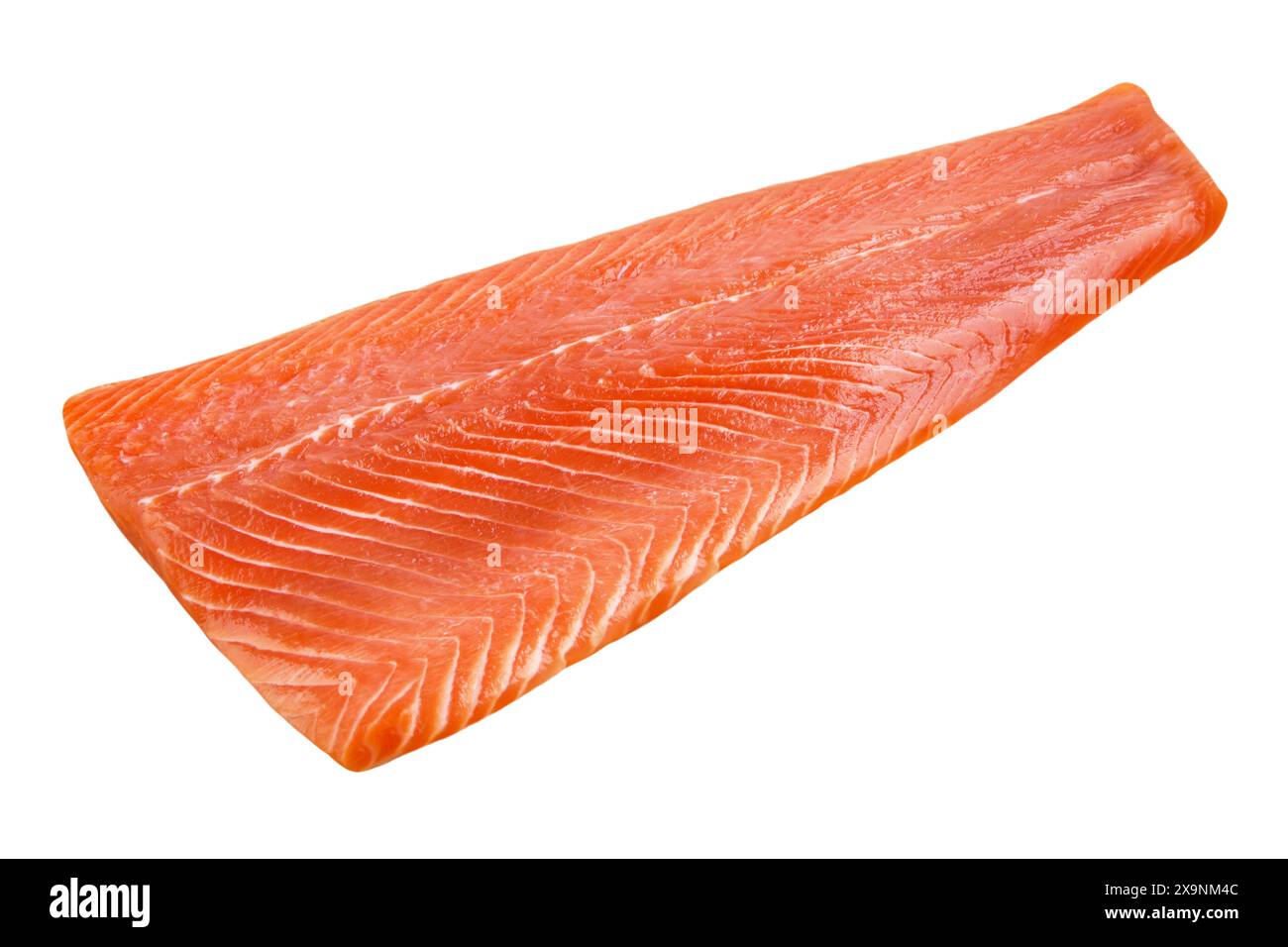 Filet of Salmon trout isolated on white background Stock Photo - Alamy