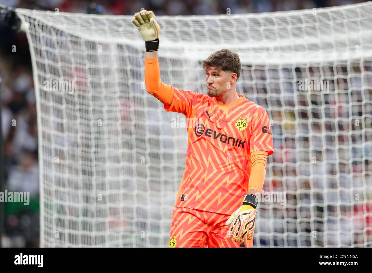 Gregor Kobel of Borussia Dortmund seen during the UEFA Champions League ...