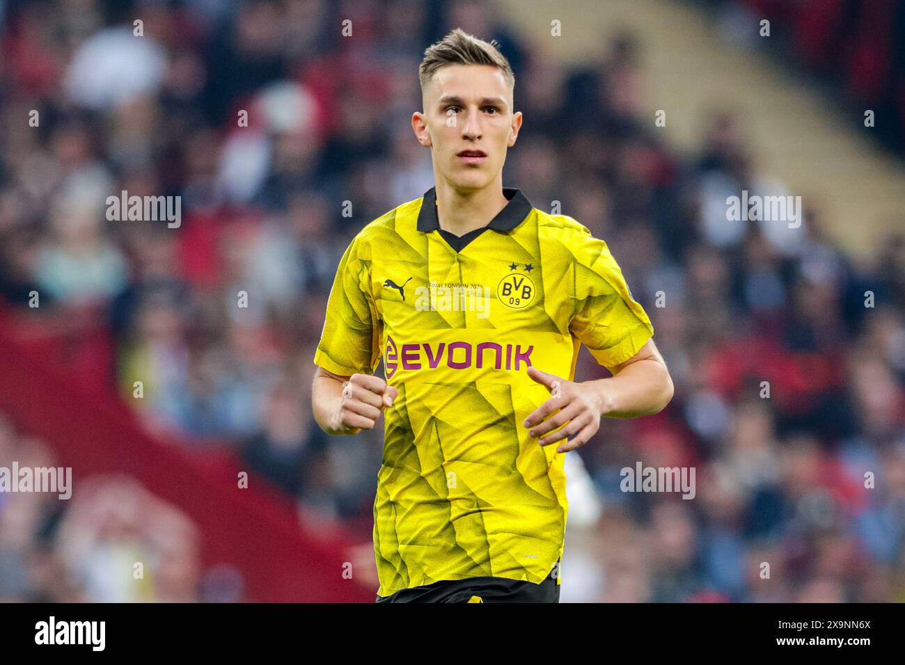Nico Schlotterbeck of Borussia Dortmund seen during the UEFA Champions ...