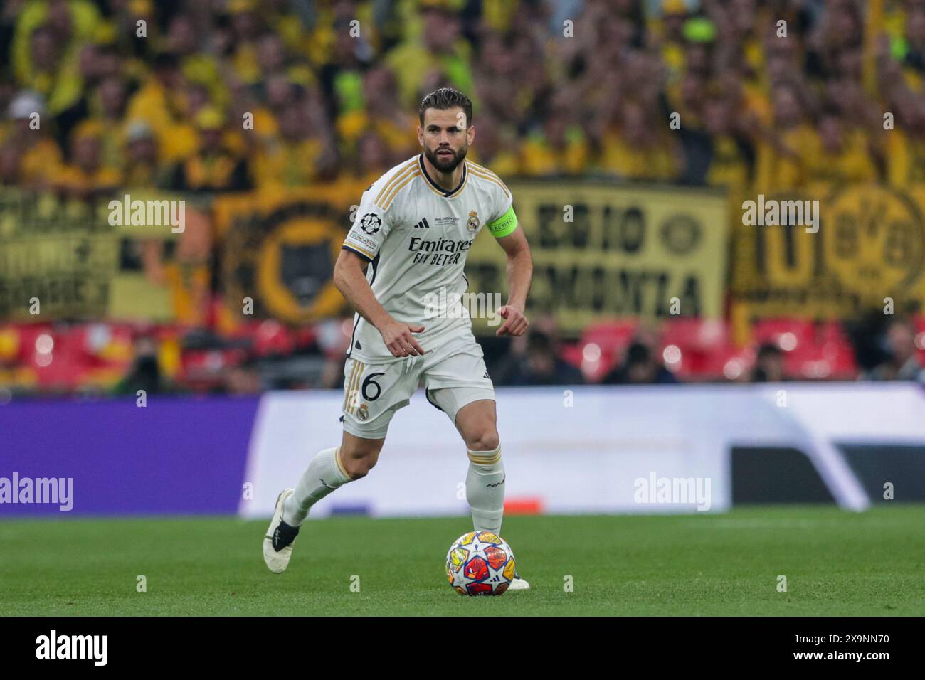 Nacho Fernandez of Real Madrid the UEFA Champions League final match ...