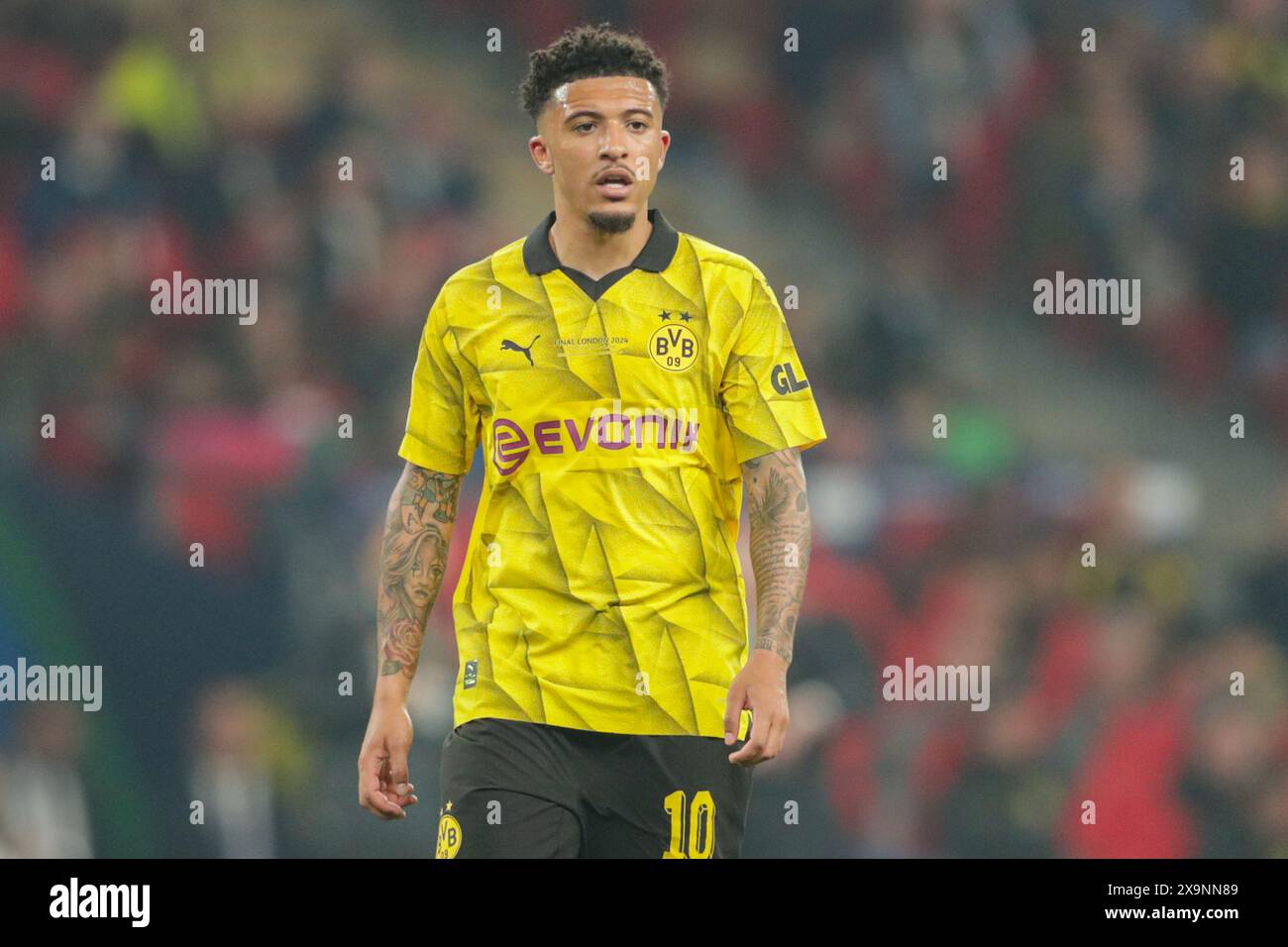 Jadon Sancho of Borussia Dortmund seen during the UEFA Champions League ...