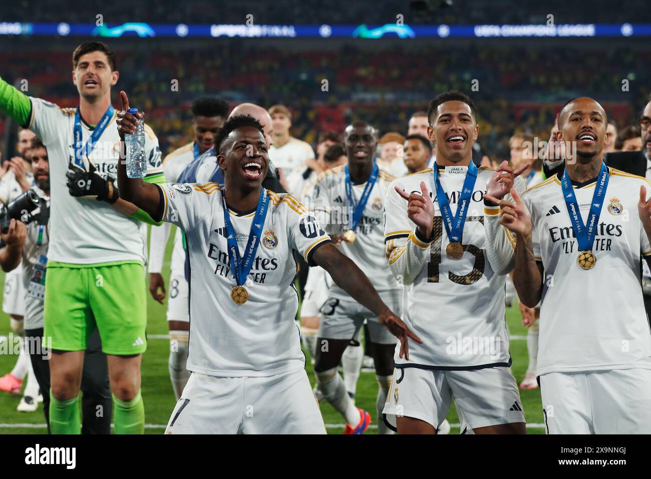 London, UK. 1st June, 2024. Real Madrid team group (Real) Football ...