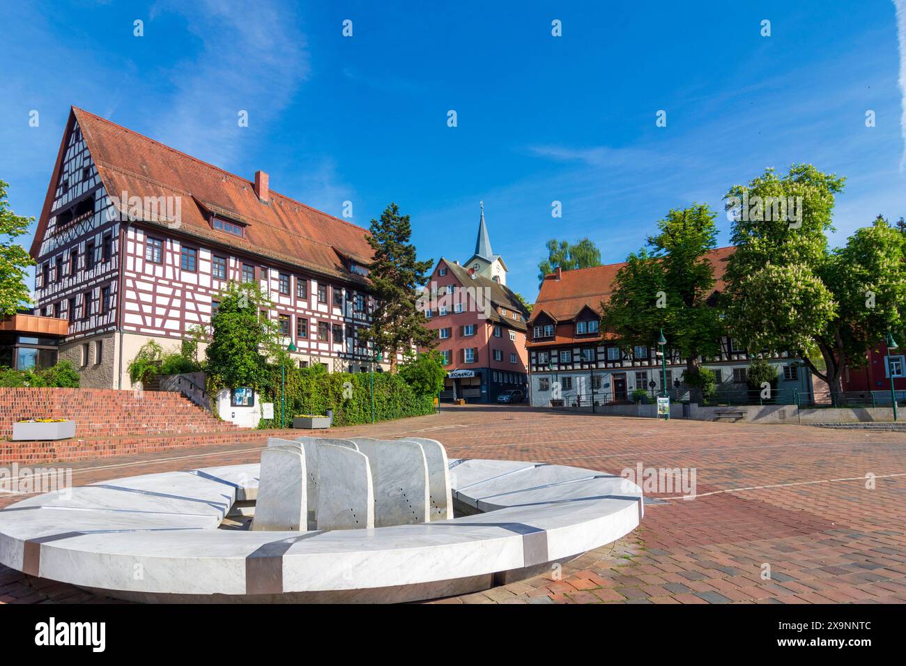 square Muslenplatz, rectory left, Local History and Clock Museum, in ...