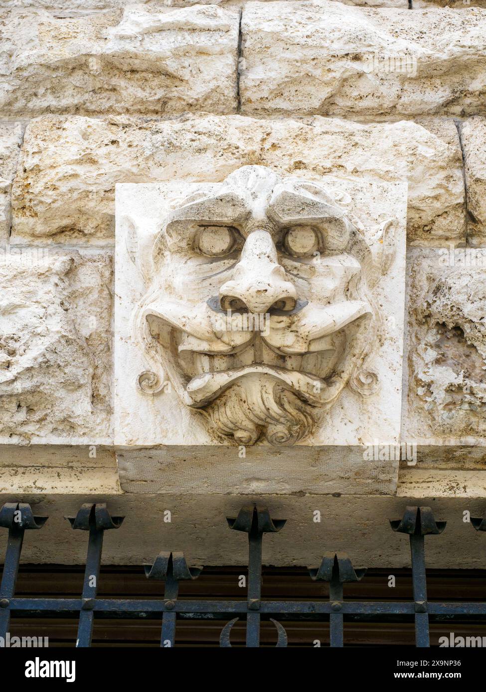 Detial of palazzo del Ragno (The Spider's Palace ) in the Coppedè ...