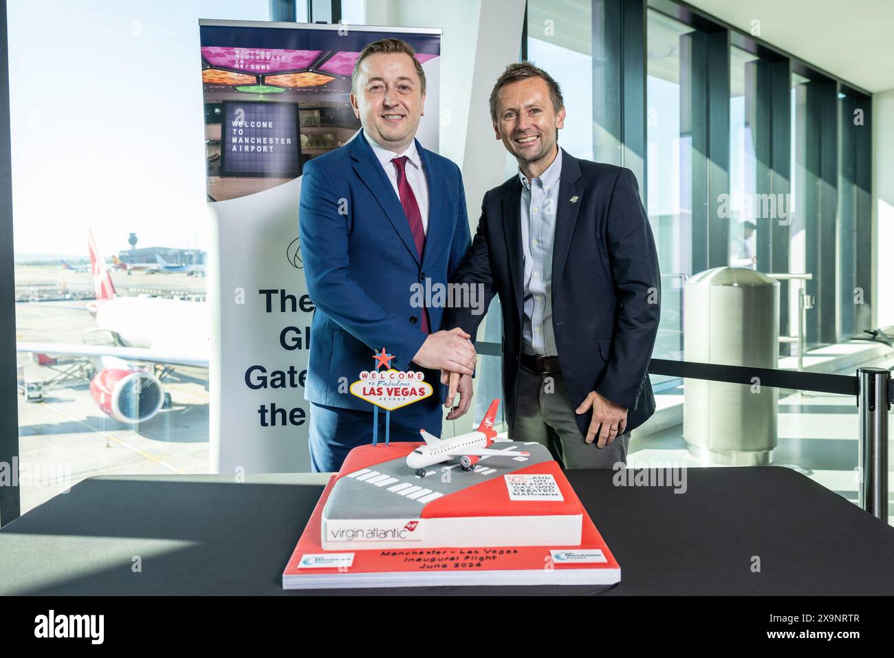 EDITORIAL USE ONLY Jonathan Keenan-O'Connor (left), Head of Aviation ...