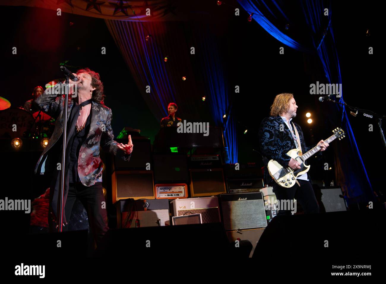 American band, The Black Crowes, performing at the Uber Eats Music ...