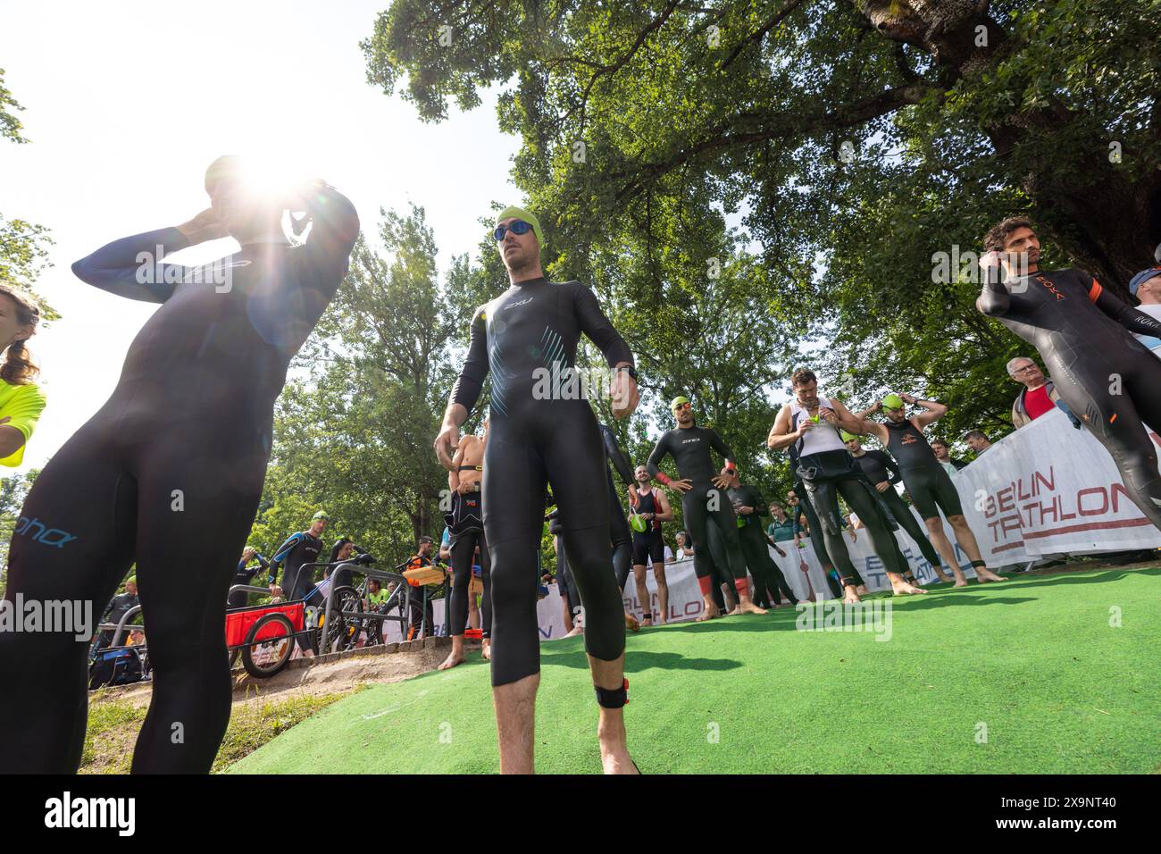 Berlin, Deutschland. 02nd June, 2024. Mitteldistanz, Half Ironman Berlin Triathlon 2024, Der ...