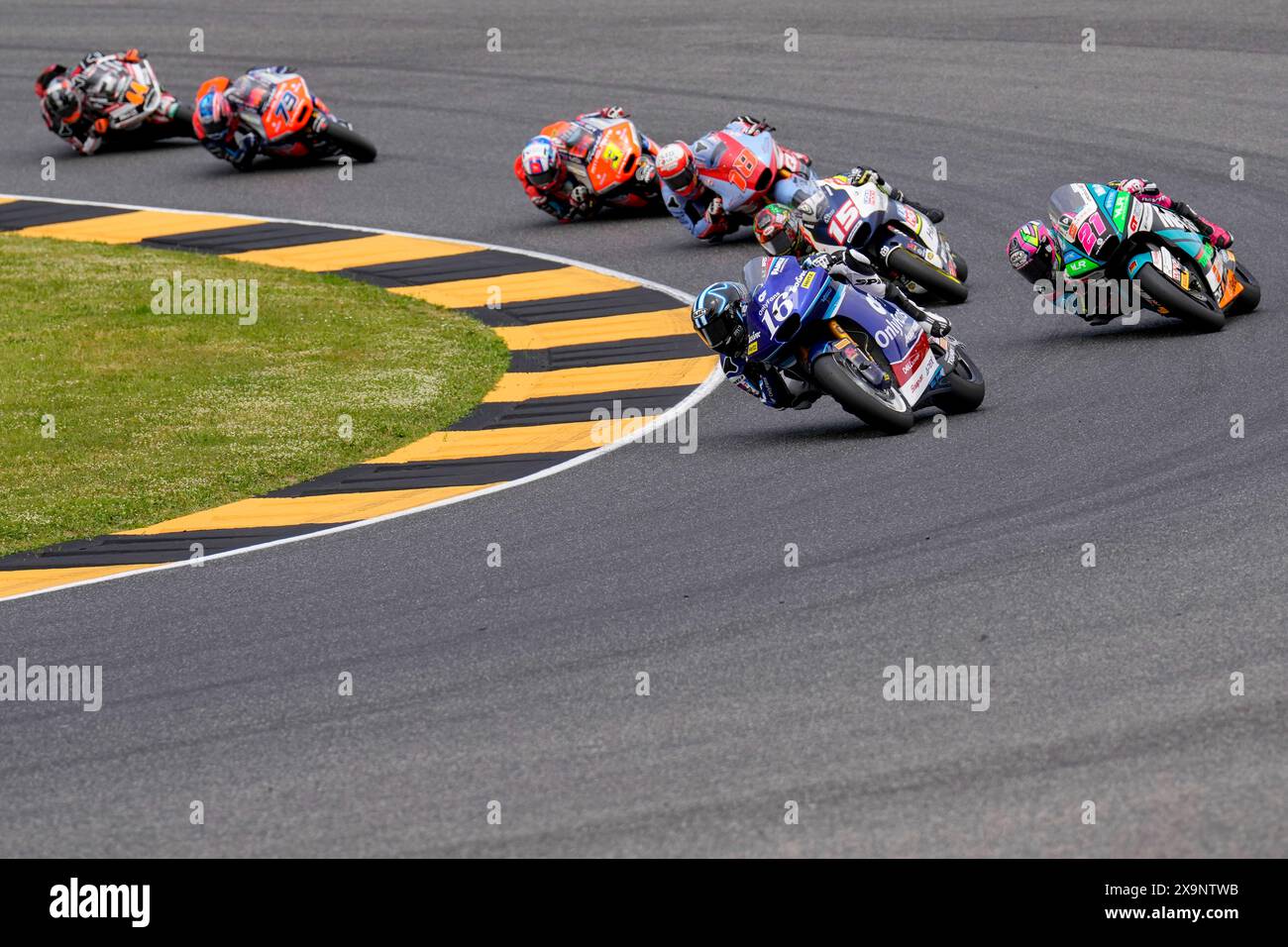 American rider Joe Roberts of the OnlyFans American Racing Team steers ...