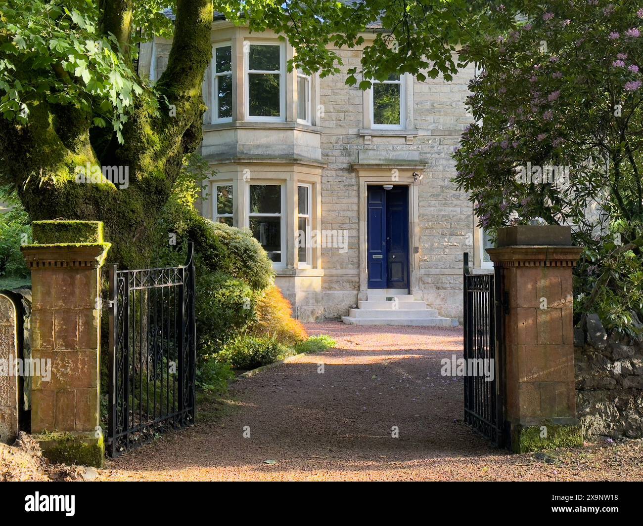 Luxury mansion house in rural countryside in Kilmacolm Stock Photo - Alamy
