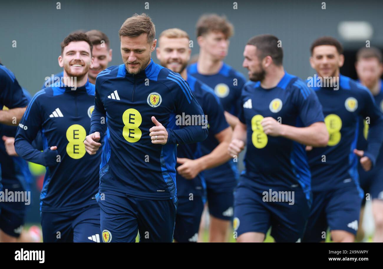 Scotland's Liam Cooper during a training session at Lesser Hampden ...