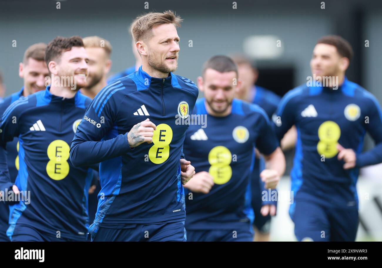 Scotland's Liam Cooper during a training session at Lesser Hampden ...