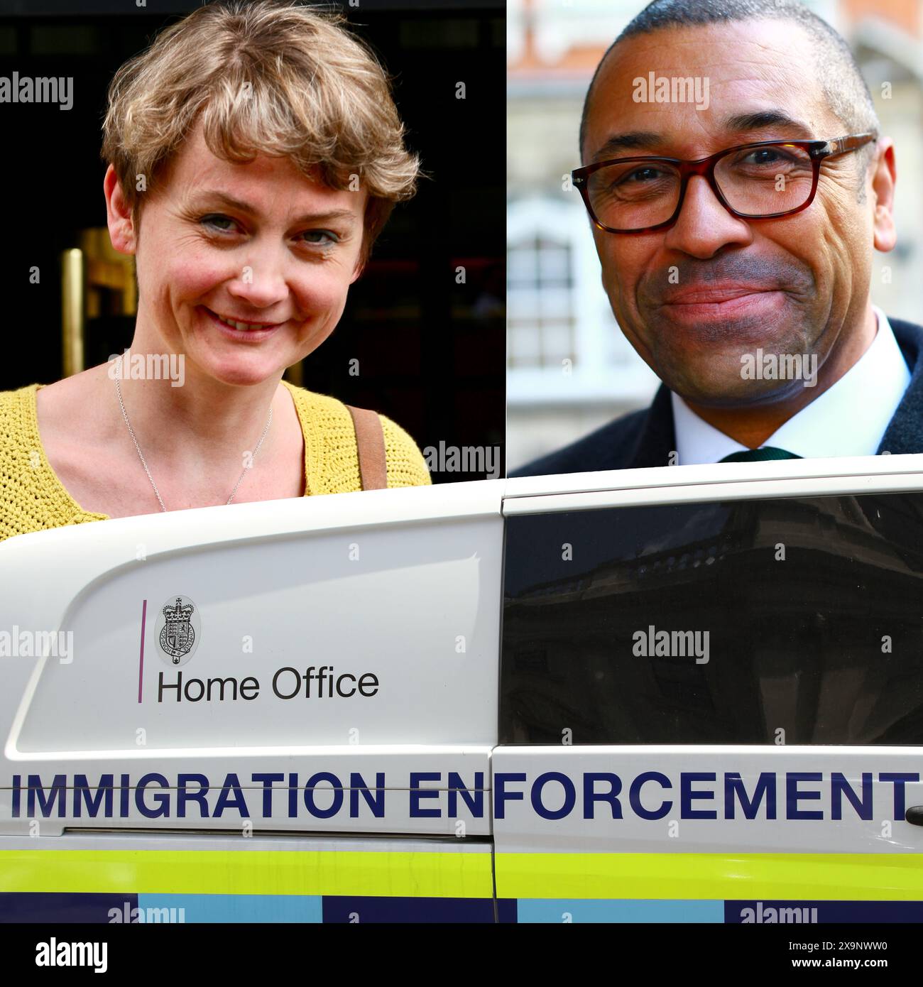 Labour MP Yvette Cooper. Conservative MP James Cleverly. Immigration ...