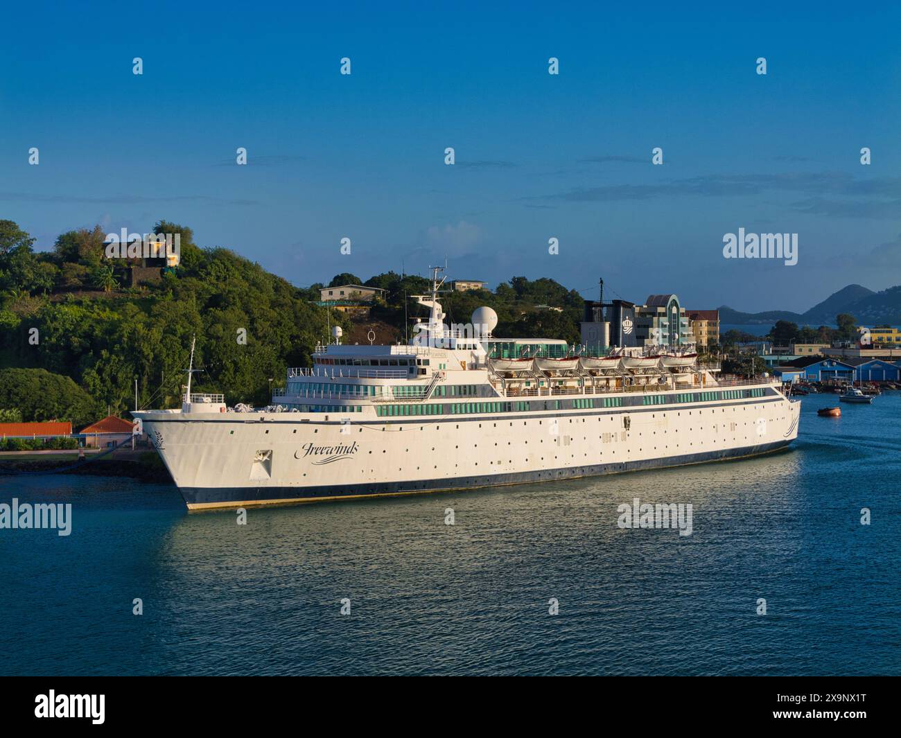 St Lucia - Jan 30 2024: MV Freewinds, a former cruise ship operated by ...
