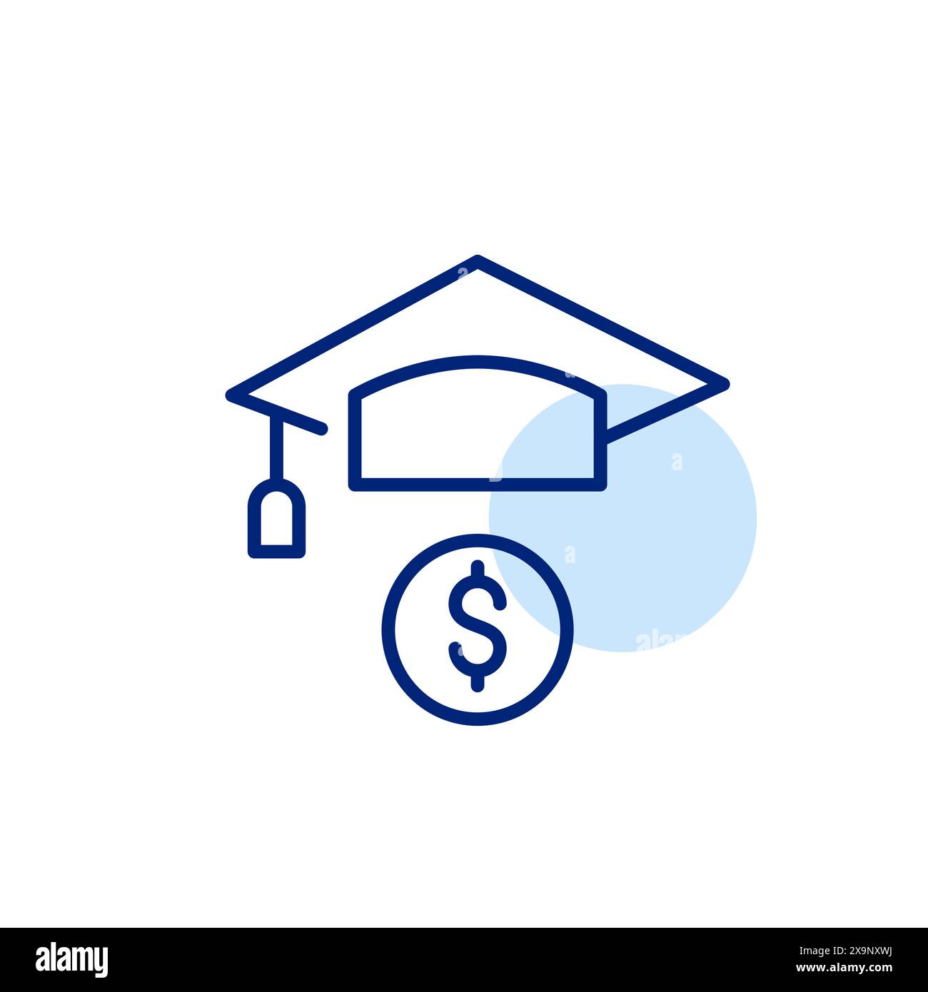 Graduation cap dollar sign hi-res stock photography and images - Alamy