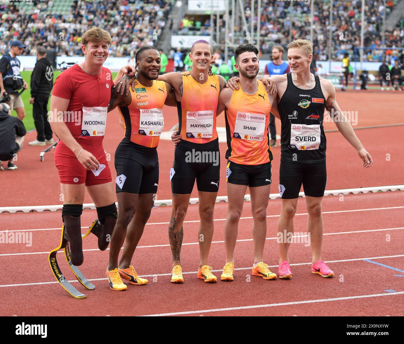 Hunter Woodhall, Salum Kashafali, Nick Mayhugh, Zac Shaw and Vegard ...