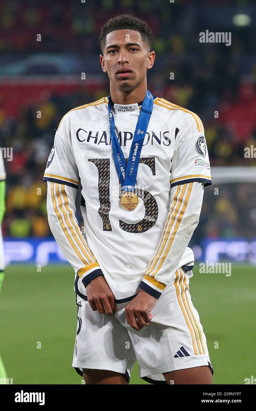 London, UK. 01st June, 2024. Real Madrid midfielder Jude Bellingham (5 ...