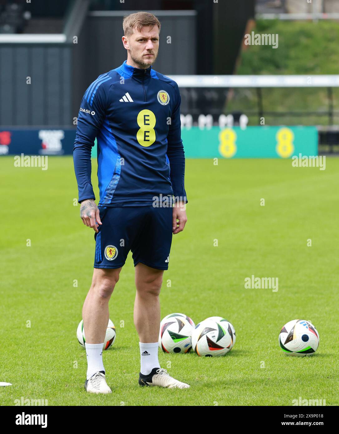Scotland's Liam Cooper during a training session at Lesser Hampden ...