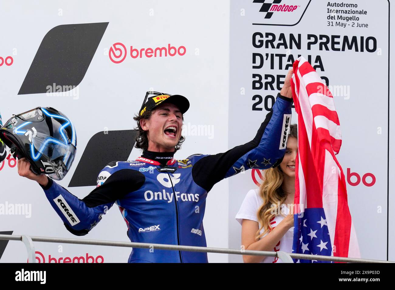 American rider Joe Roberts of the OnlyFans American Racing Team ...