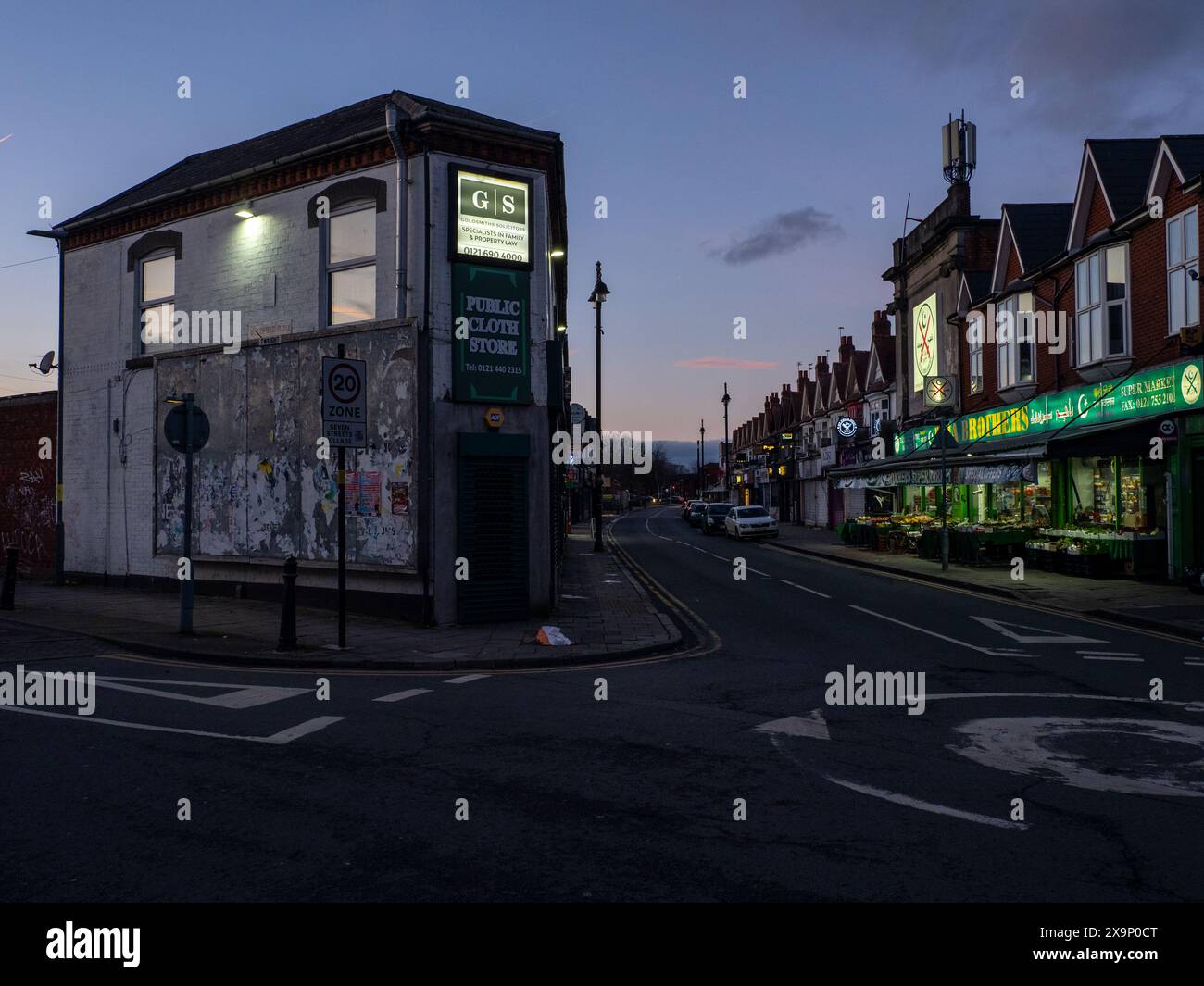 The area of Birmingham known as the Balti Triangle Stock Photo - Alamy