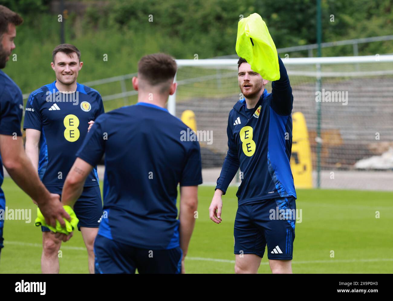Scotland's Andy Robertson during a training session at Lesser Hampden ...
