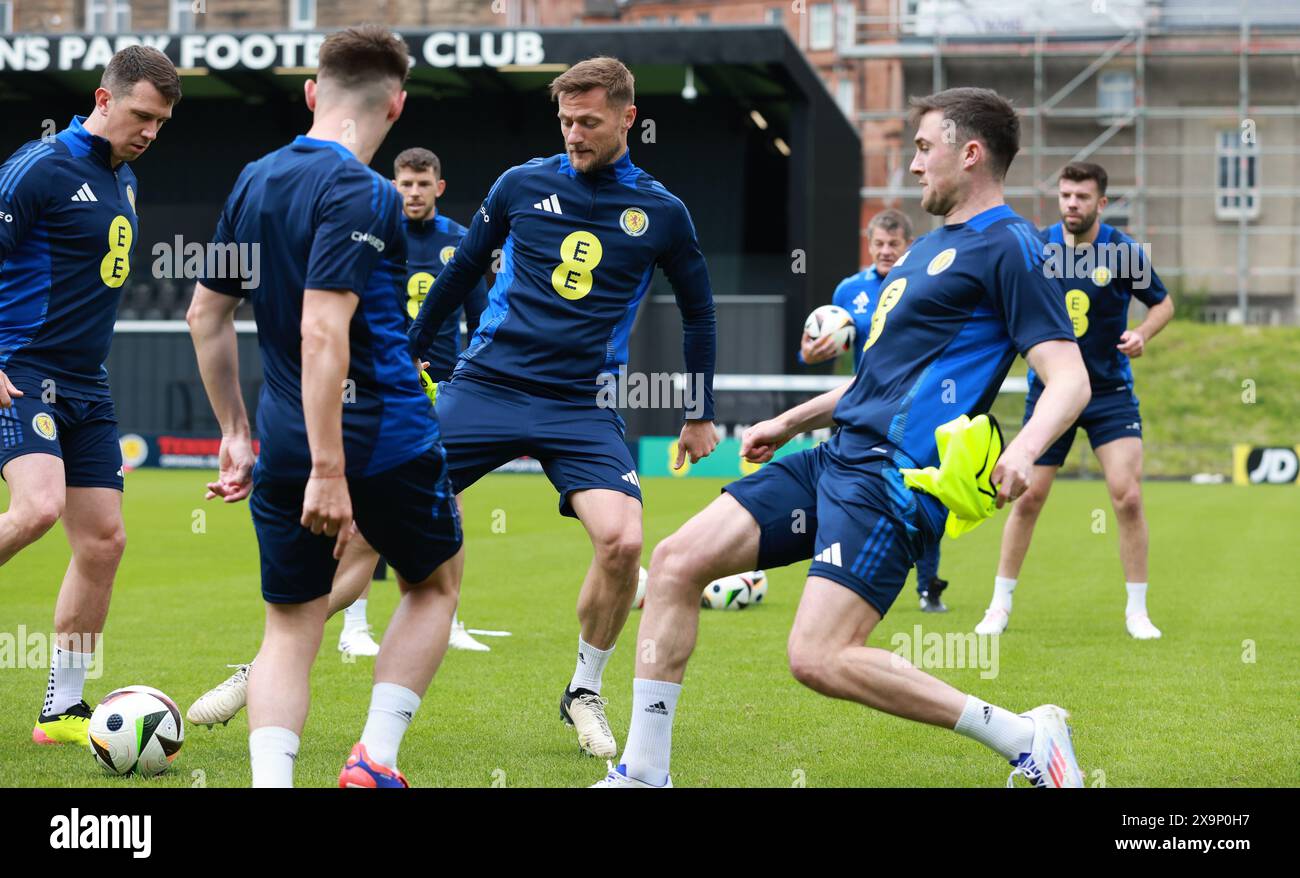 Scotland's Liam Cooper during a training session at Lesser Hampden ...