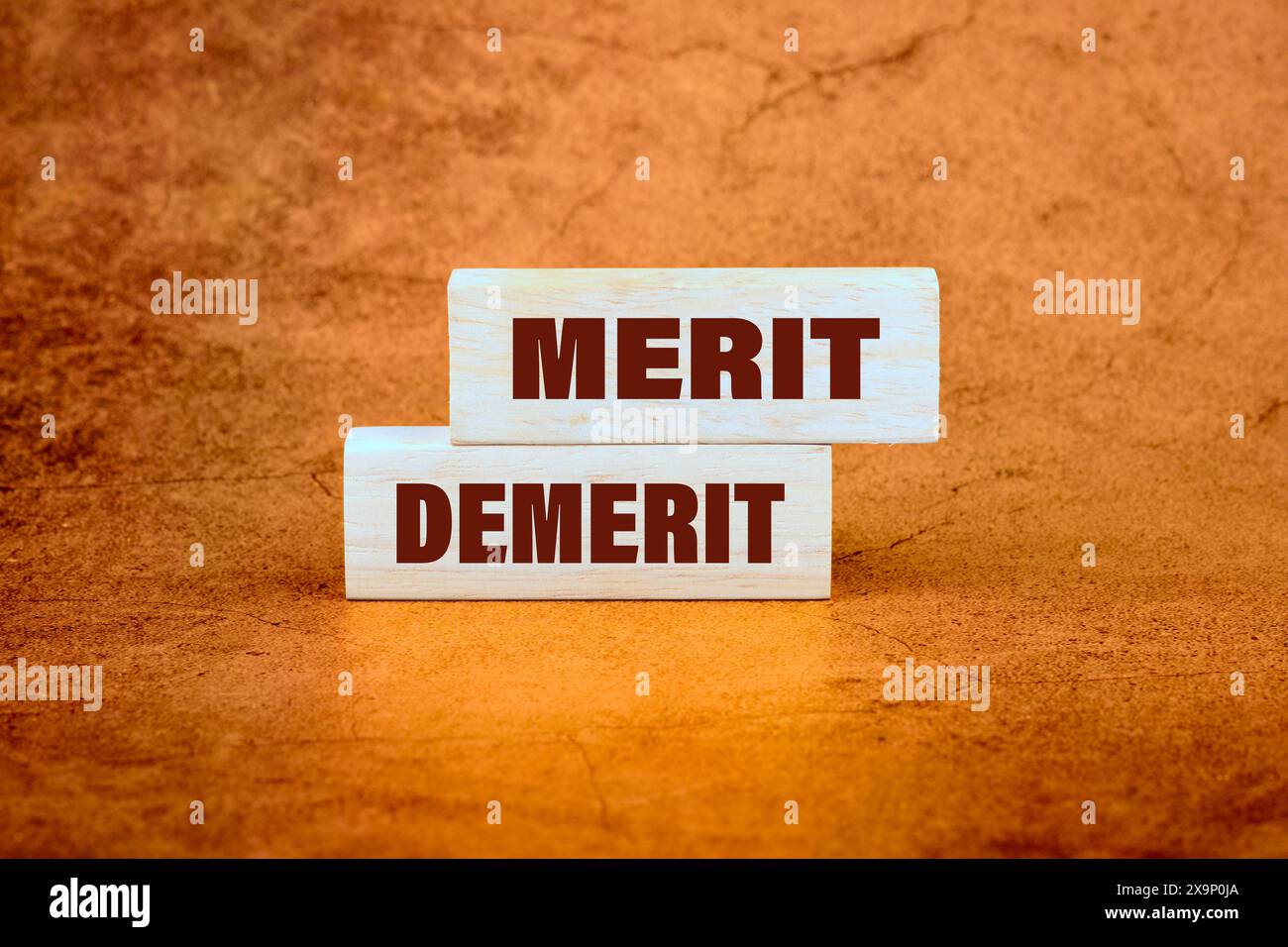 Business and demerit or merit concept. Demerit or merit symbol. on ...