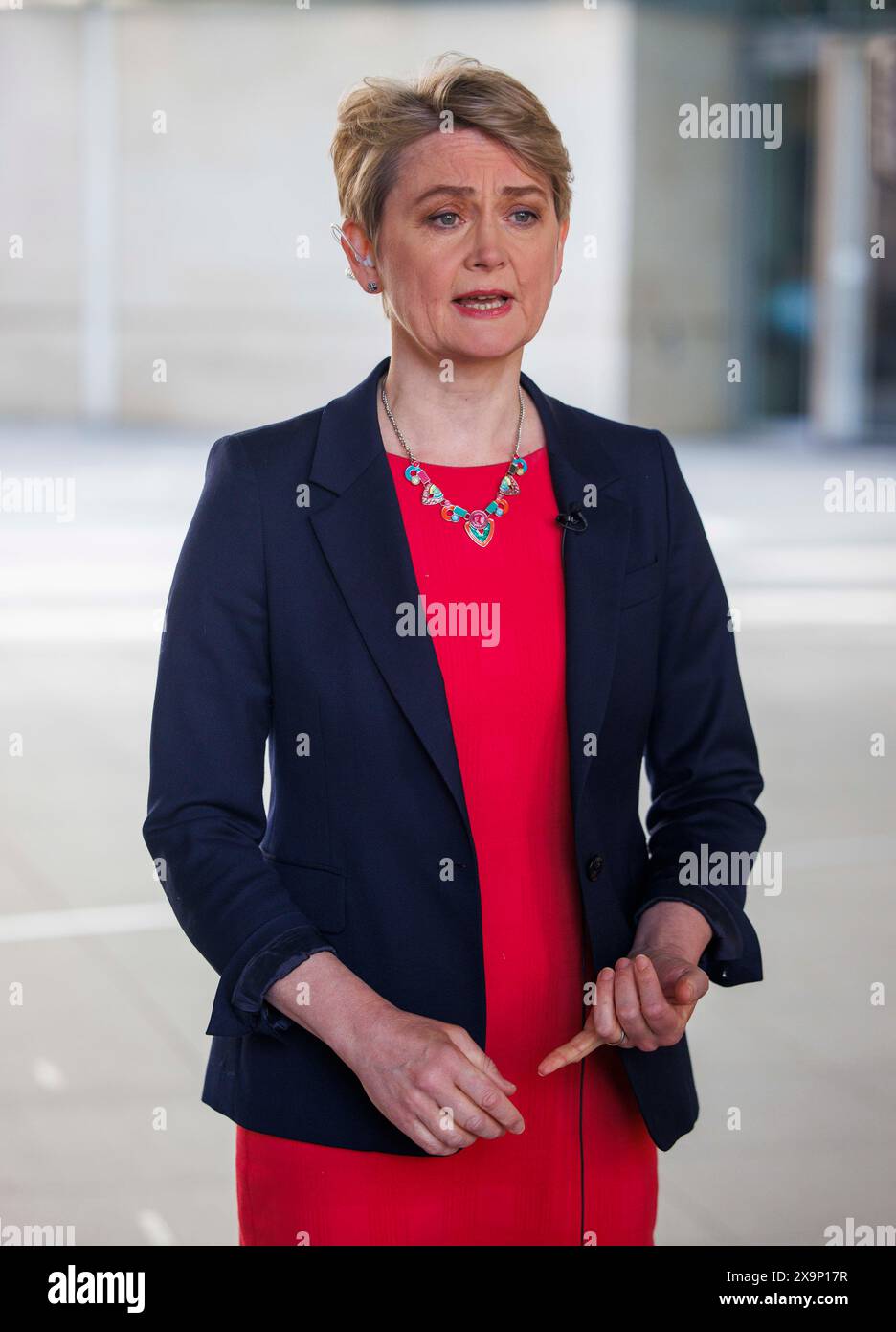 London, UK. 2nd June, 2024. Shadow Home Secretary, Yvette Cooper, at ...