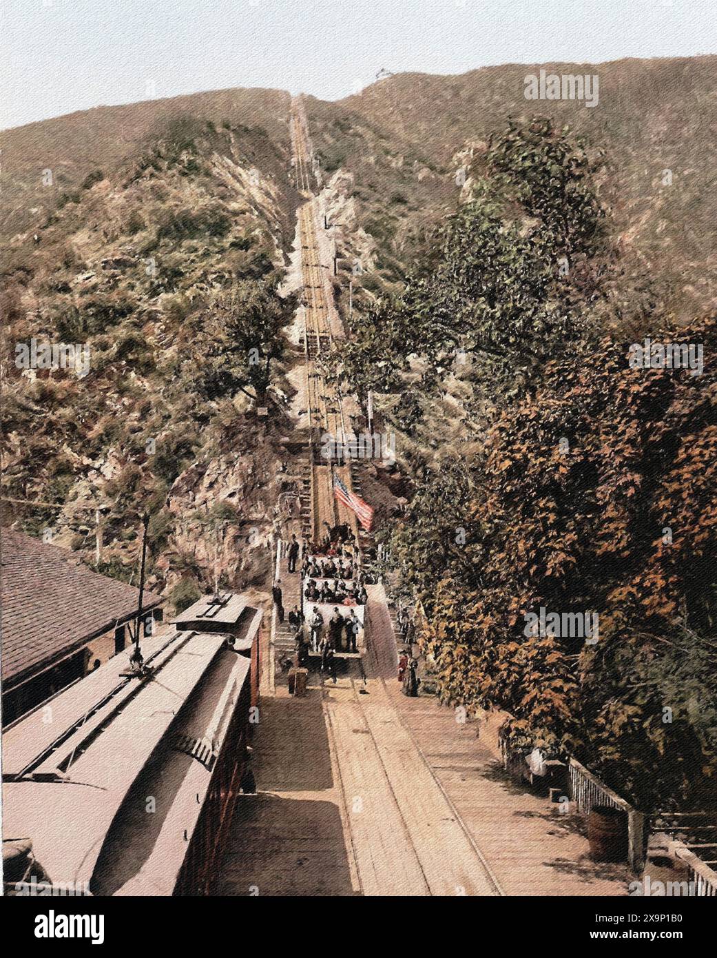 The Great Incline, Mount Lowe Railway, Mount Lowe, Los Angeles County ...