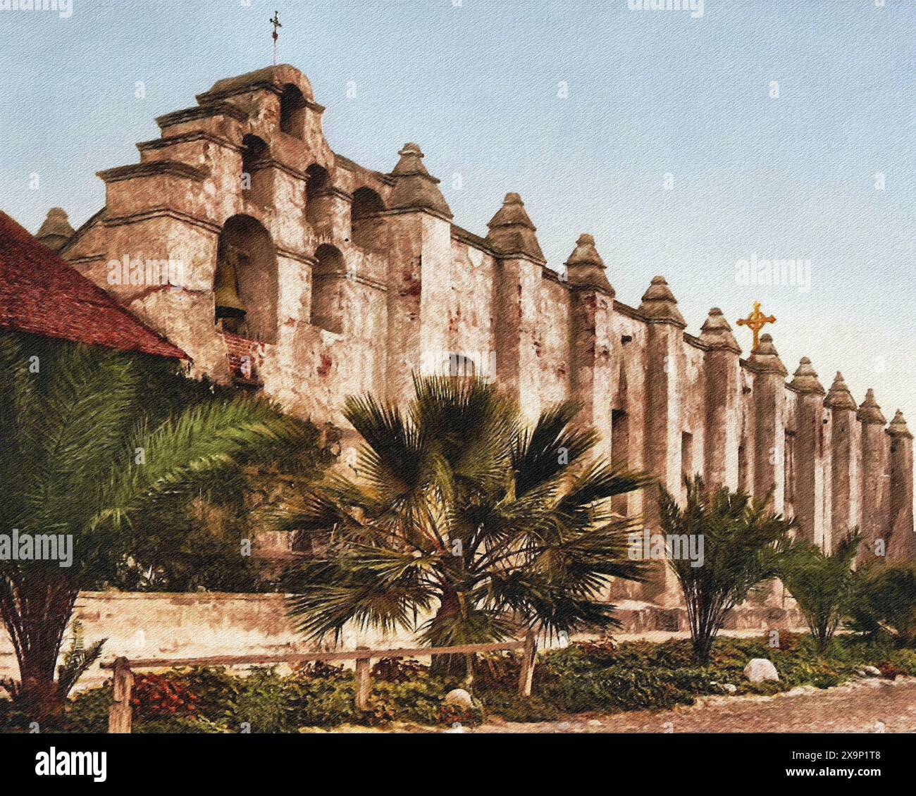 Mission san gabriel arcangel california hi-res stock photography and ...