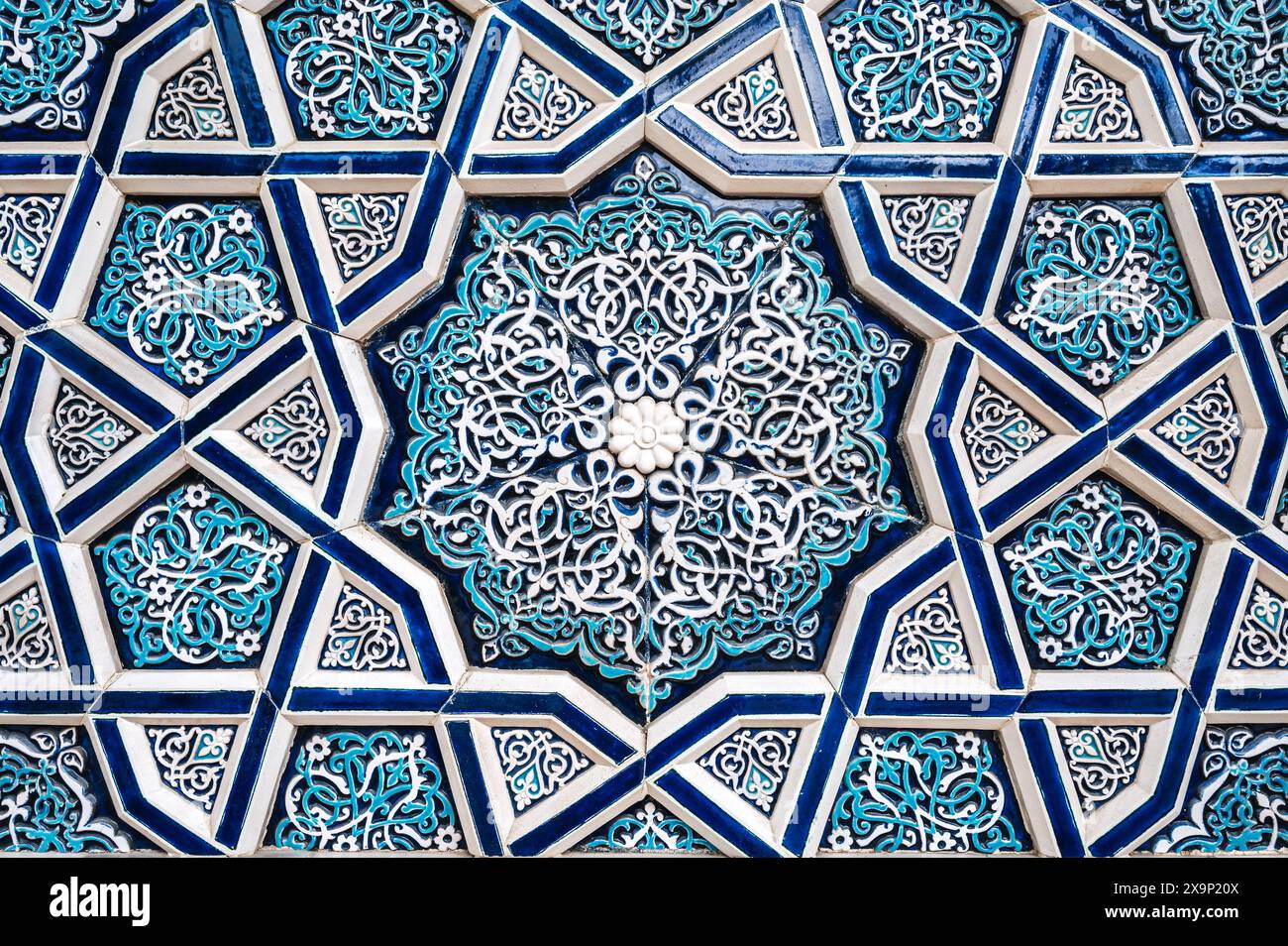 ceramic tile Uzbek mosaic with traditional oriental Arabic Islamic ...