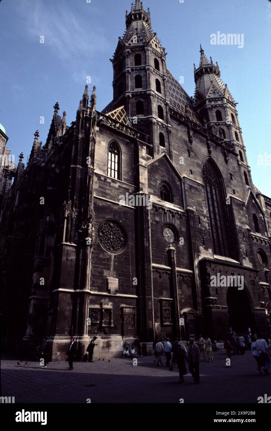Vienna, Austria. 6/15-16/1990. St. Stephen’s Cathedral. Construction ...