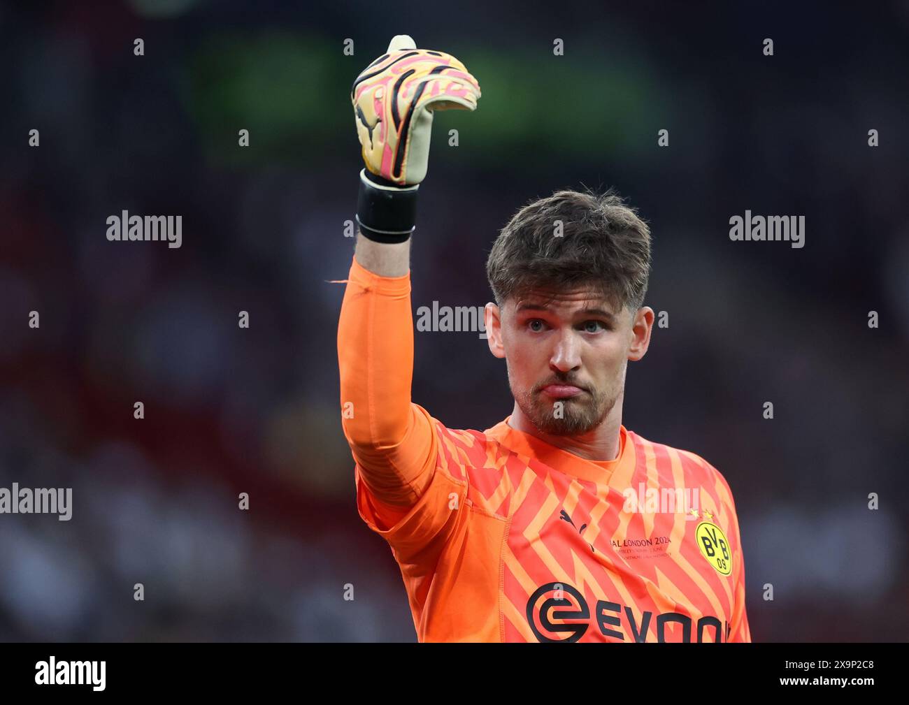 London, UK. 1st June, 2024. Gregor Kobel of Borussia Dortmund during ...