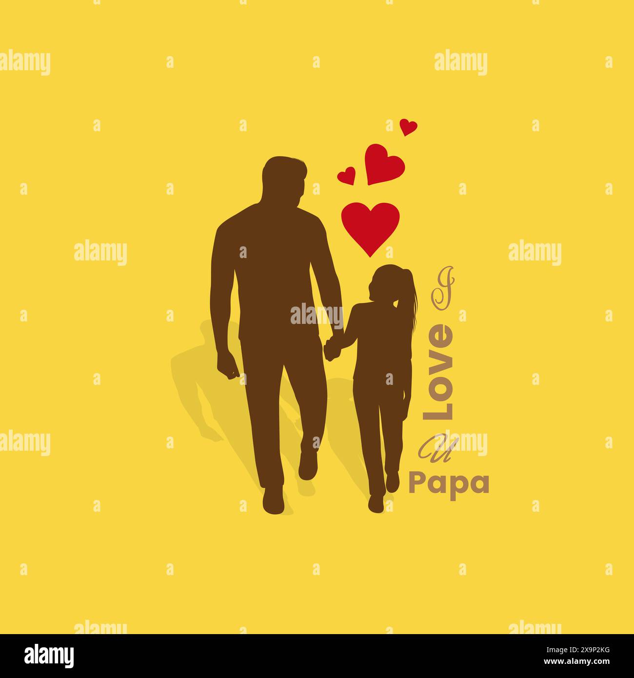 Father's Day creative typography logo lettering symbol of love care ...
