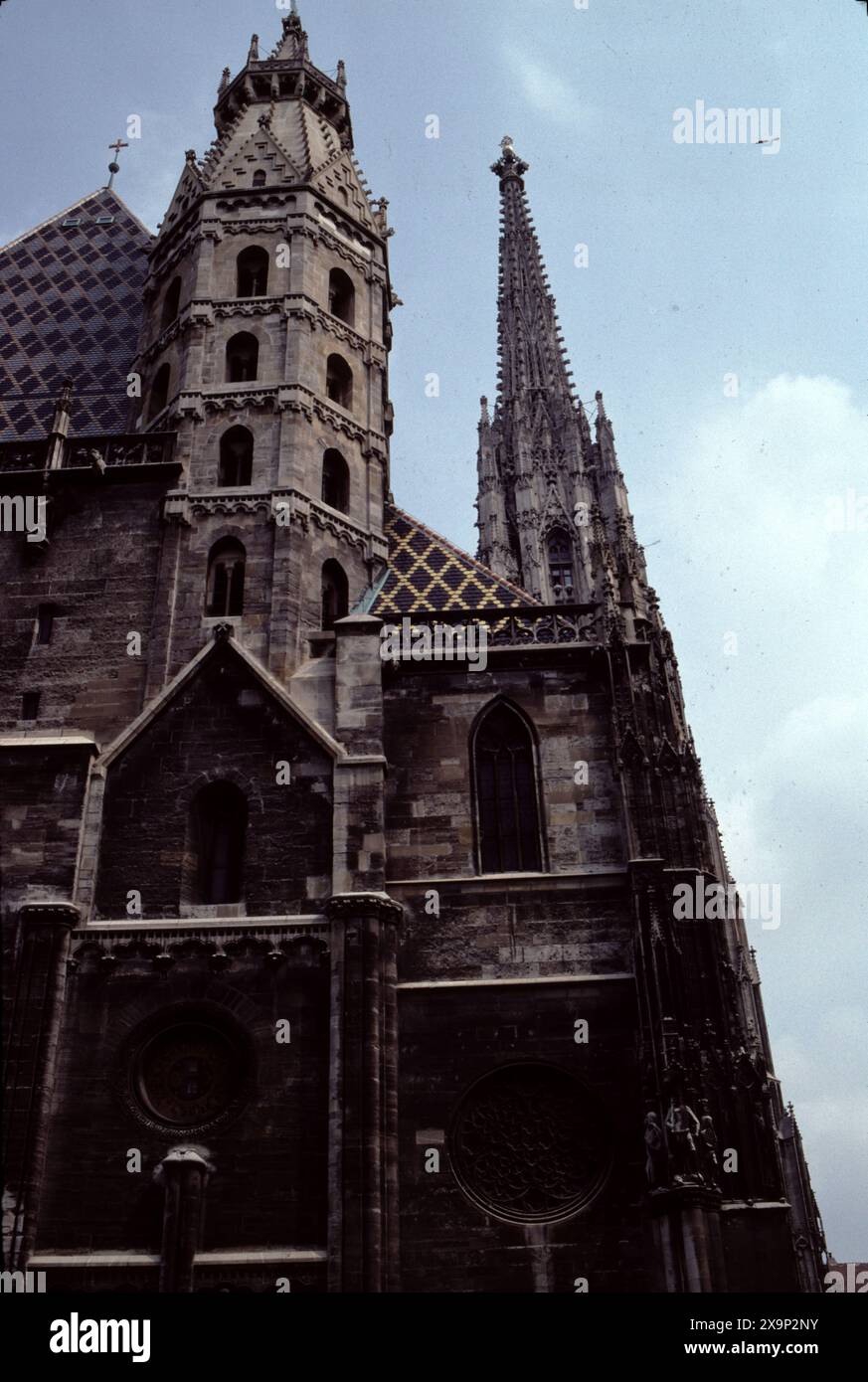 Vienna, Austria. 6/15-16/1990. St. Stephen’s Cathedral. Construction ...
