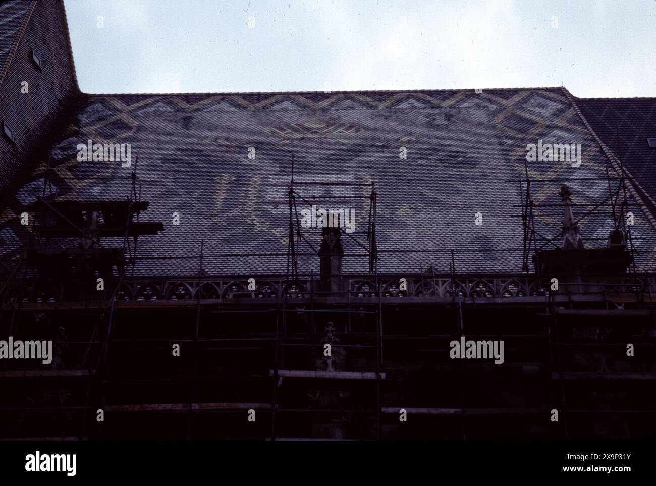 Vienna, Austria. 6/15-16/1990. St. Stephen’s Cathedral. Construction ...
