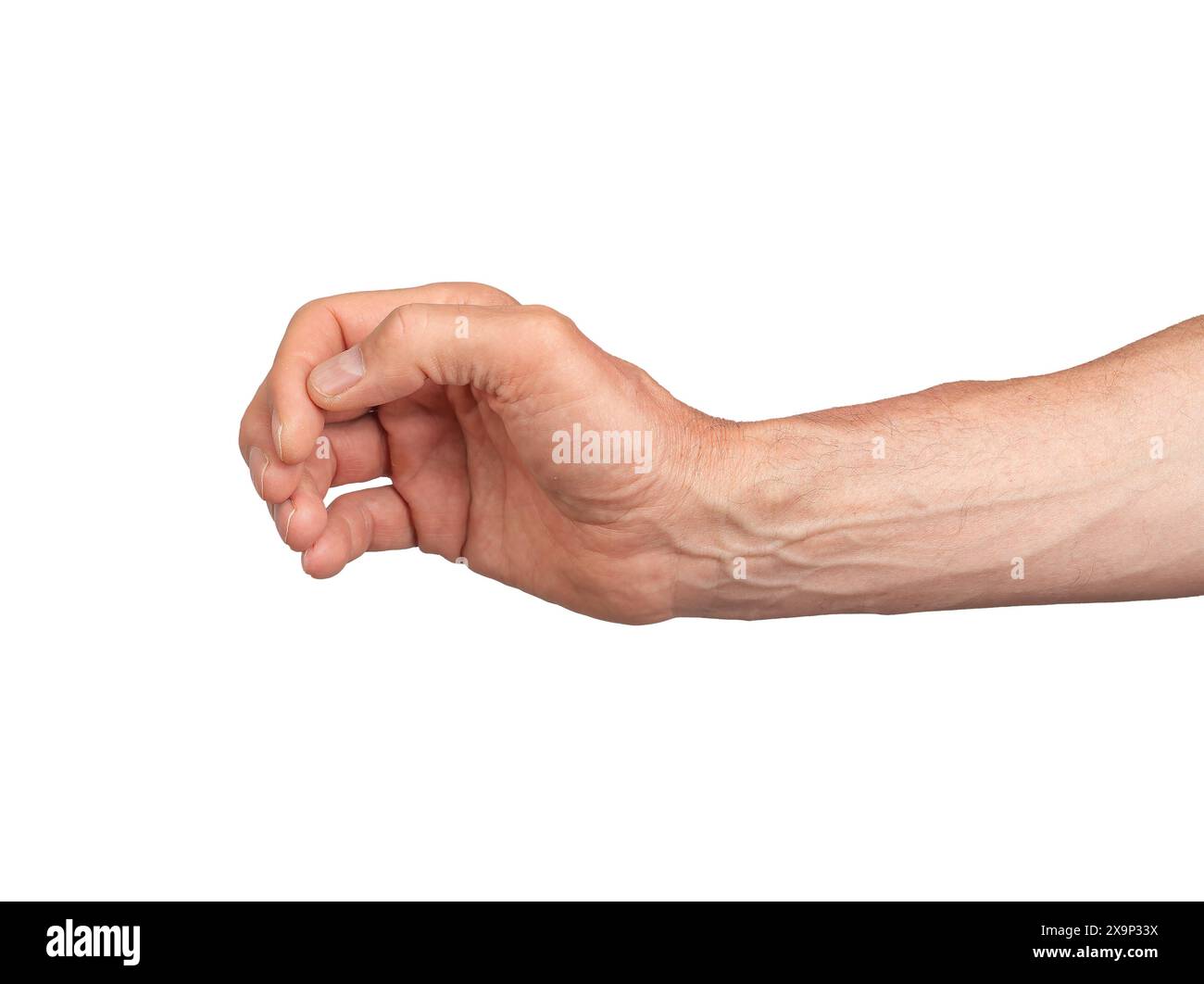 Hand gesture take grab hold space empty something isolated. Cover ...