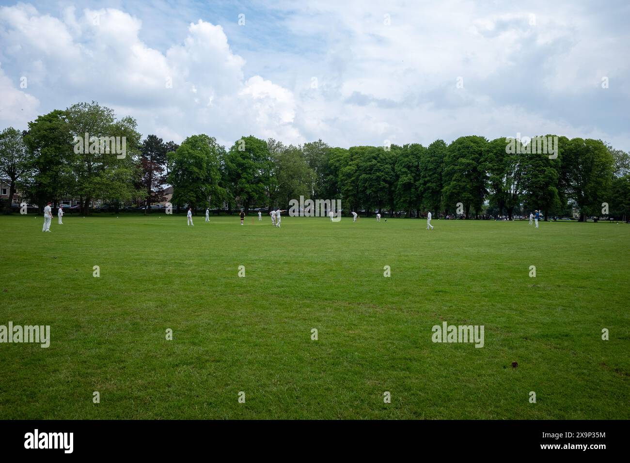 Local cricket match at Page Park, Staple Hill, Bristol, UK Stock Photo ...